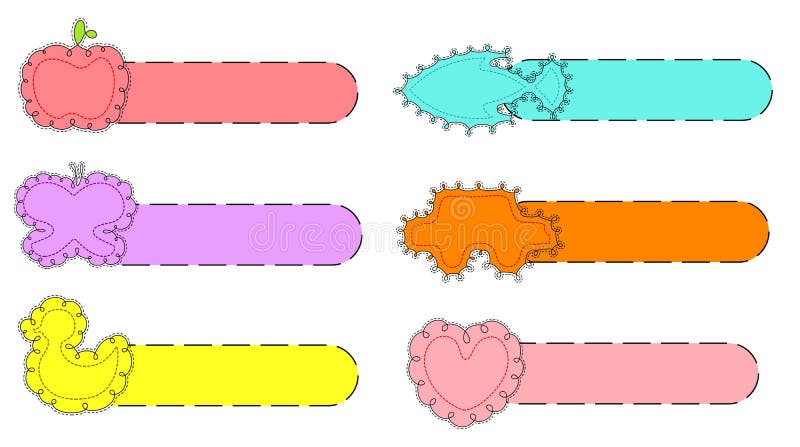 Kids Tag stock vector. Illustration of celebration, curly - 22335100