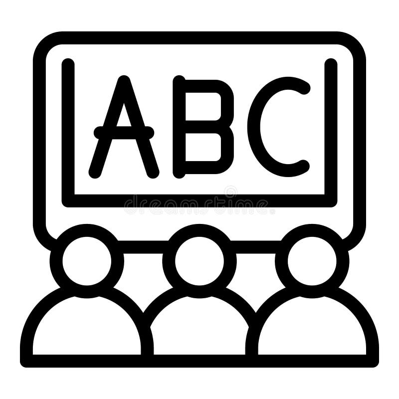 Kids Teaching Icon Outline Vector. Early Learning Stock Illustration ... Kids Teaching Icon Outline Vector. Early Learning Stock Illustration ...