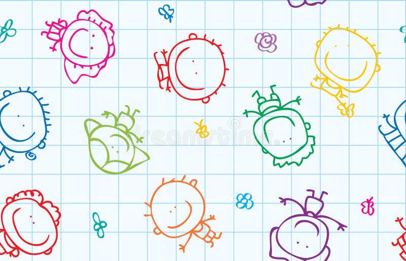 Kids texture stock vector. Illustration of happiness - 25783830