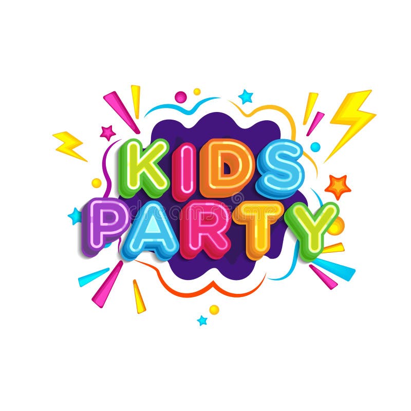 Kids Title Event Vector Icon Design Stock Vector - Illustration of game ...