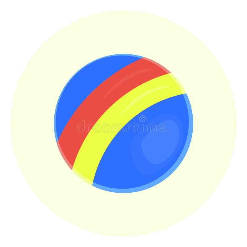 Kids toy ball icon stock illustration. Illustration of little - 92573635