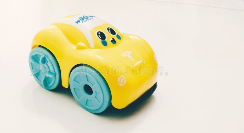 Kids toys cute yellow car editorial image. Image of kids - 235624930