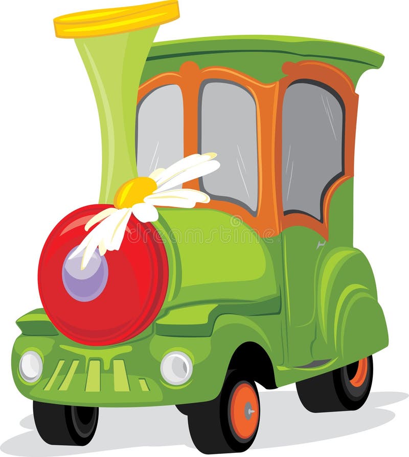 Kids on a train stock vector. Illustration of cartoon - 26420554