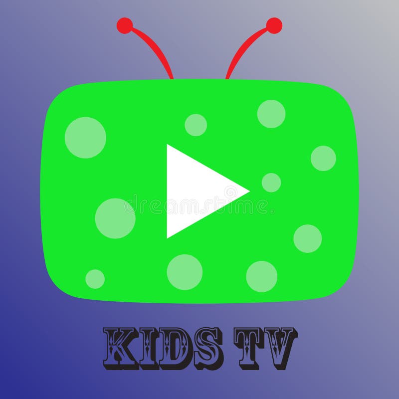 Kids Video, Kids Tv and Kids Channel Logo Illustration Stock Vector ...