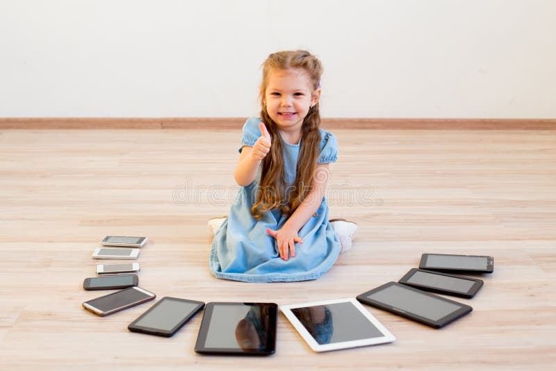 Kids Using Different Gadgets Stock Photo - Image of people, caucasian ...
