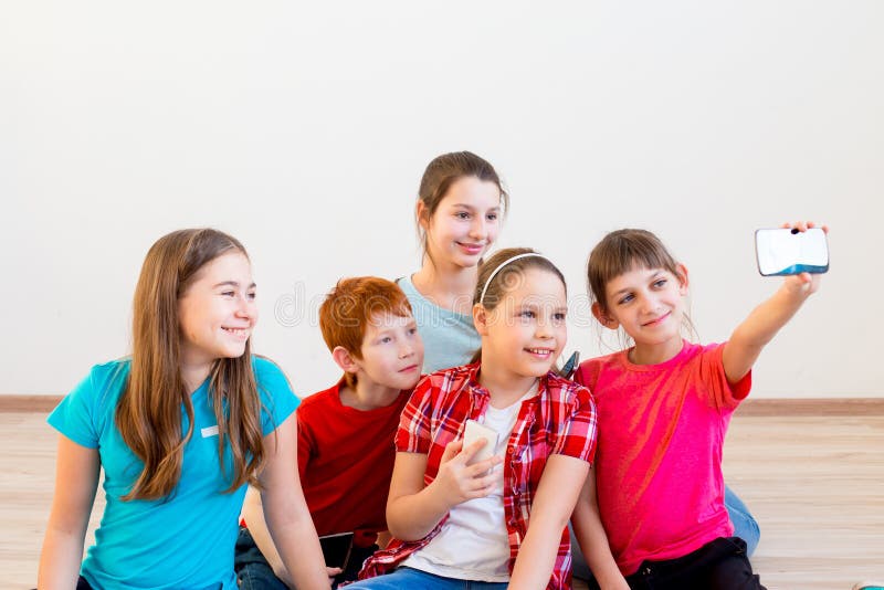 Kids Using Different Gadgets Stock Image - Image of cheerful, internet ...