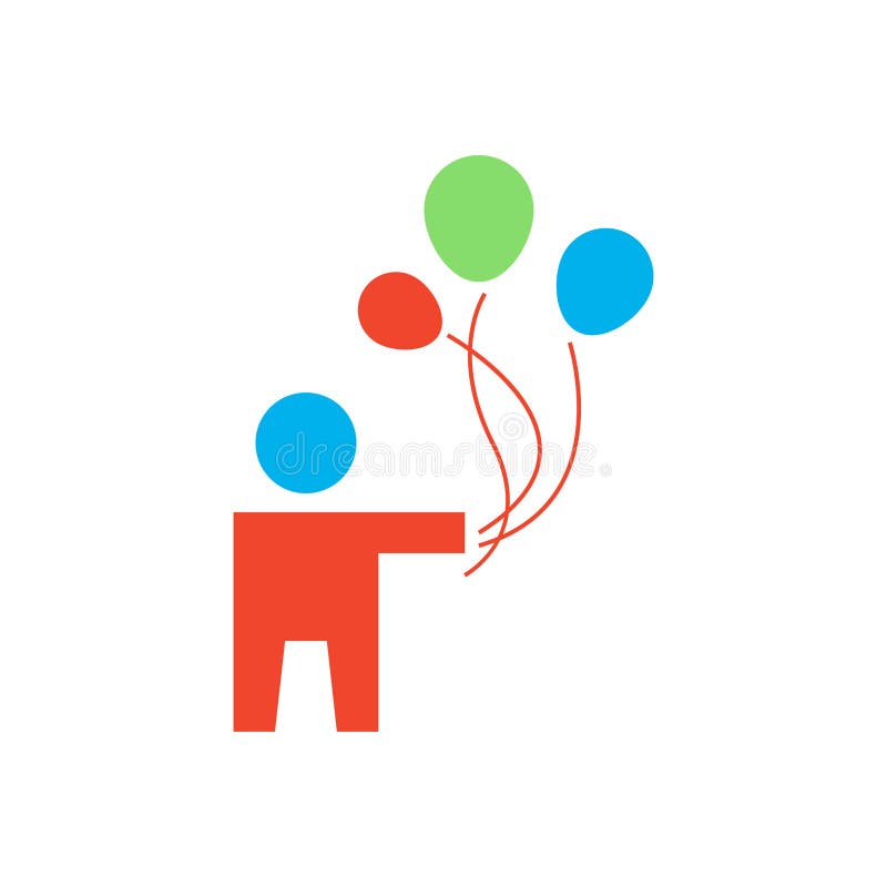 Kids Vector Icon Logo Design Stock Vector - Illustration of company ...