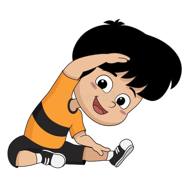 Kids are Warming Up Vector and Illustration. Stock Vector ...