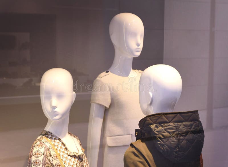 Kids wear, retail dummies stock image. Image of elegance - 74542609