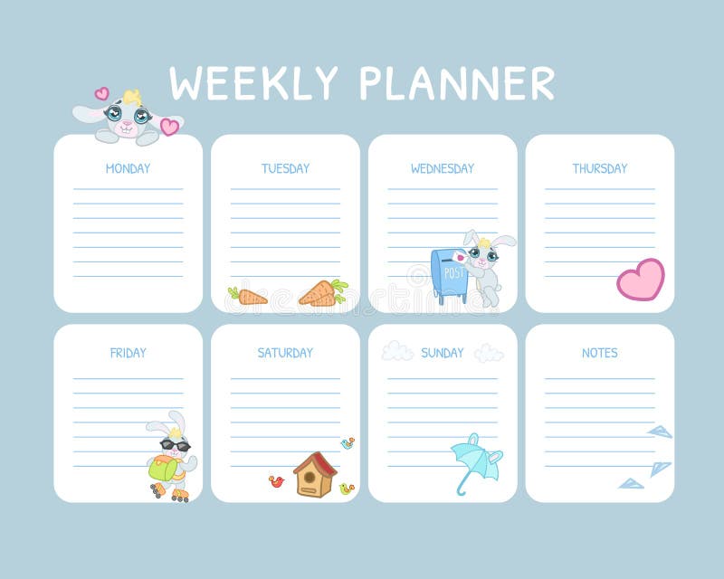 Kids Calendar Clipart