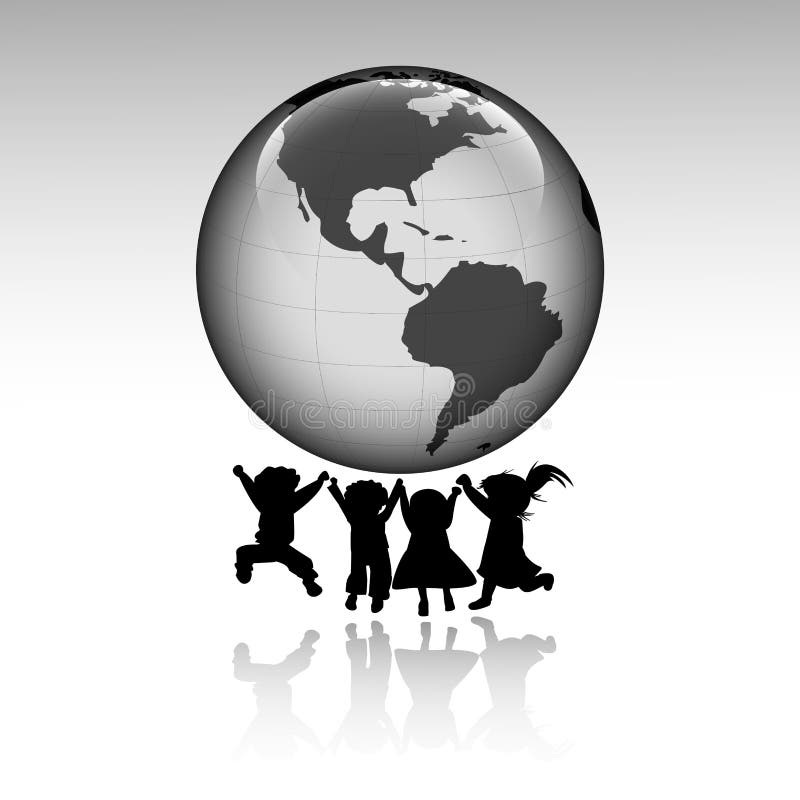 Continents World Kids Stock Illustrations – 505 Continents World Kids ...