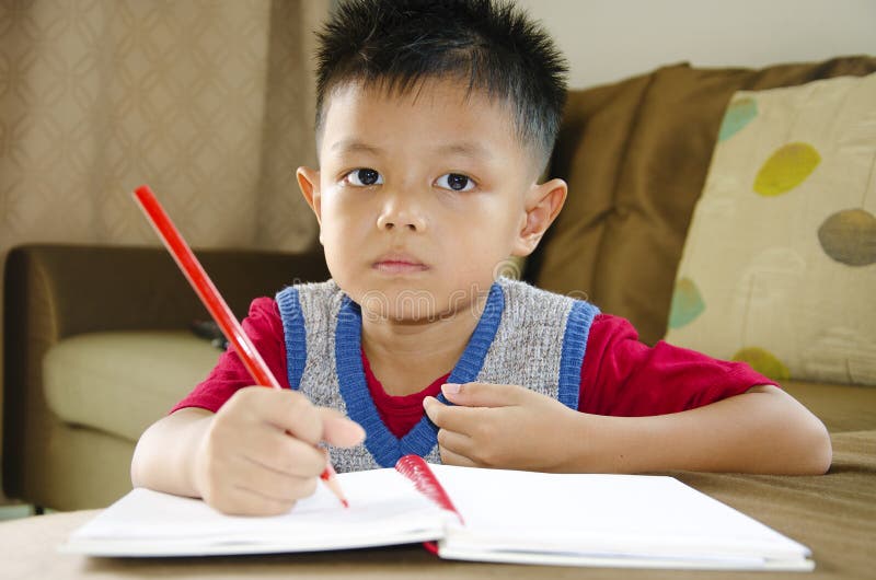 Kids are writing stock photo. Image of learn, childhood - 41399742