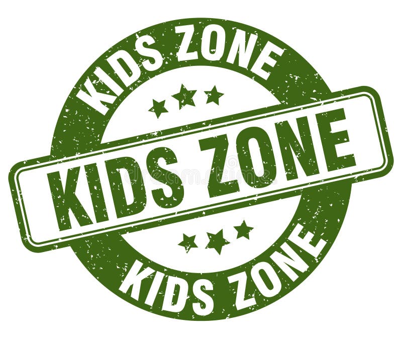 Kids Zone Stamp. Kids Zone Label. Round Grunge Sign Stock Vector ...