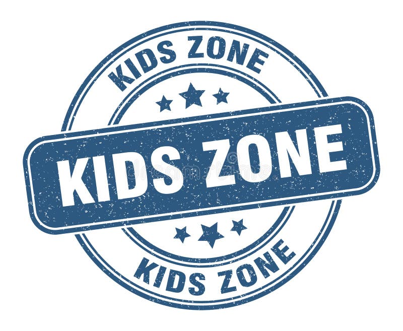 Kids Zone Stamp. Kids Zone Round Grunge Sign Stock Vector ...