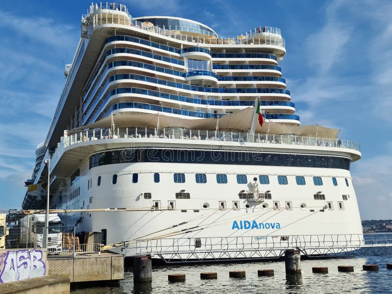 Kiel, Germany - 31 August 2024: the Cruise Ship Aida Nova in the Port ...