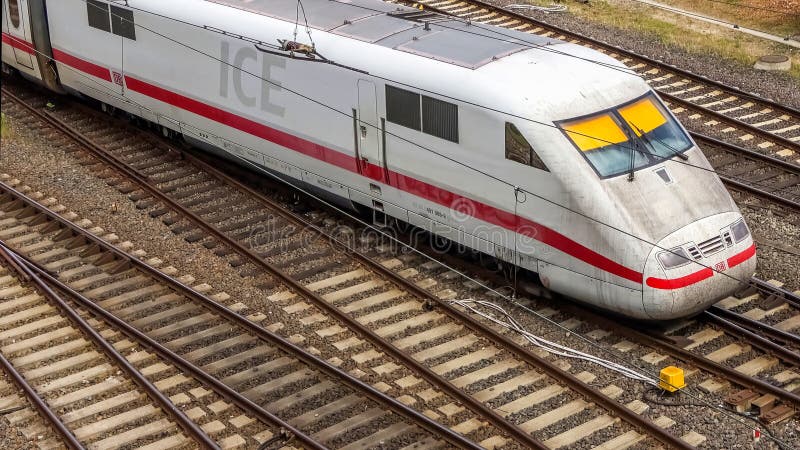 Kiel, Germany - 23 Jun 2024: German ICE Trains on the Tracks in Front ...