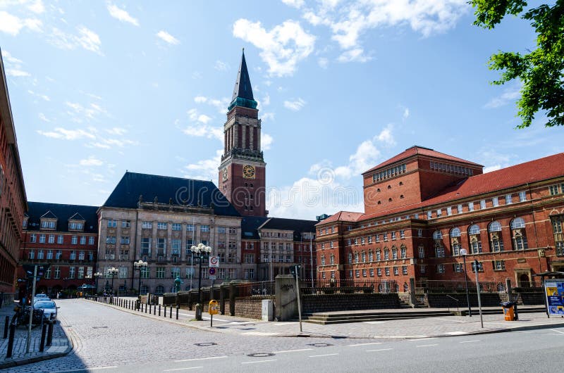 Kiel, Germany - May 11, 2022: View of the Kiel Opera House and the ...