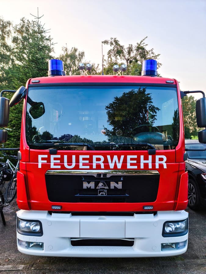 Kiel, Germany - 27. September 2023: Front View of German Fire ...
