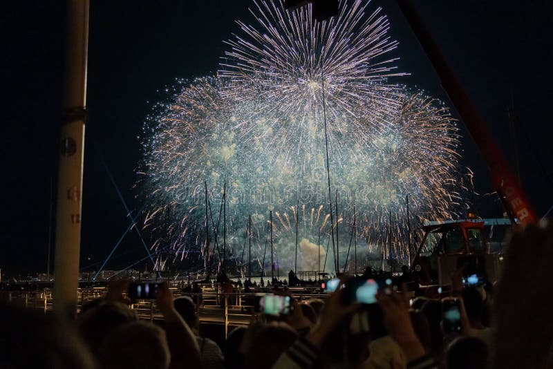Kieler Woche (Kiel Week Fireworks 2 Editorial Image - Image of fire ...