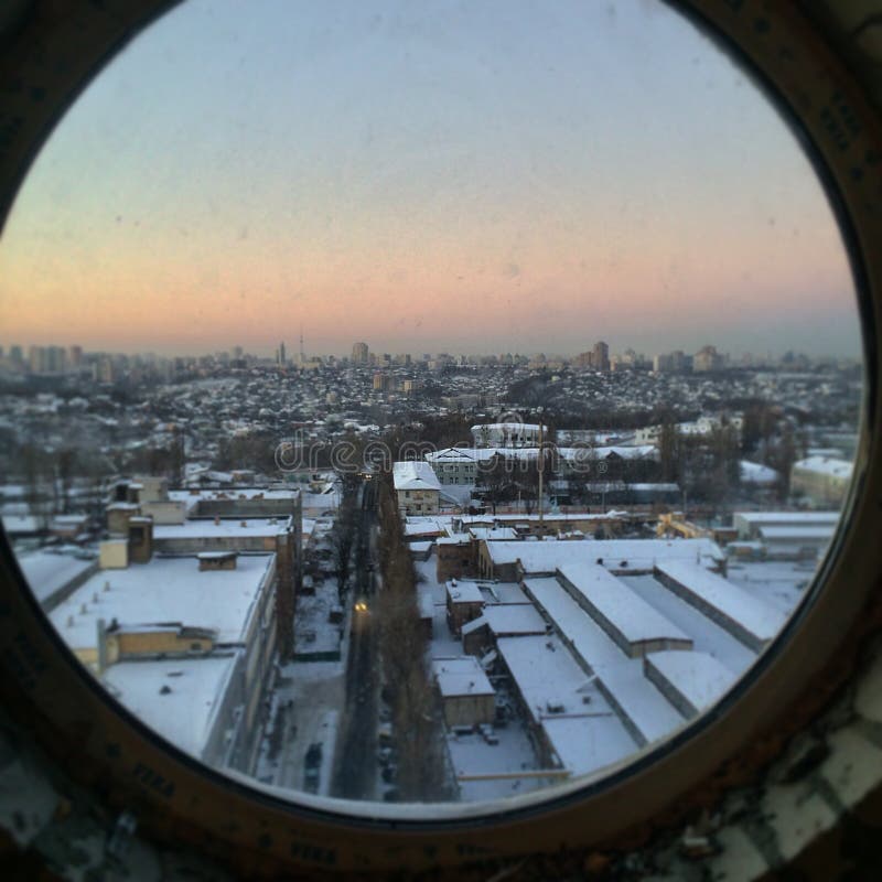 Kiev stock photo. Image of evening, windows, round, kiev - 51048340