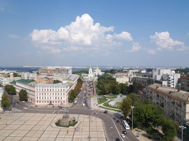 Kiev Center stock image. Image of center, mikhailovskiy - 5765679