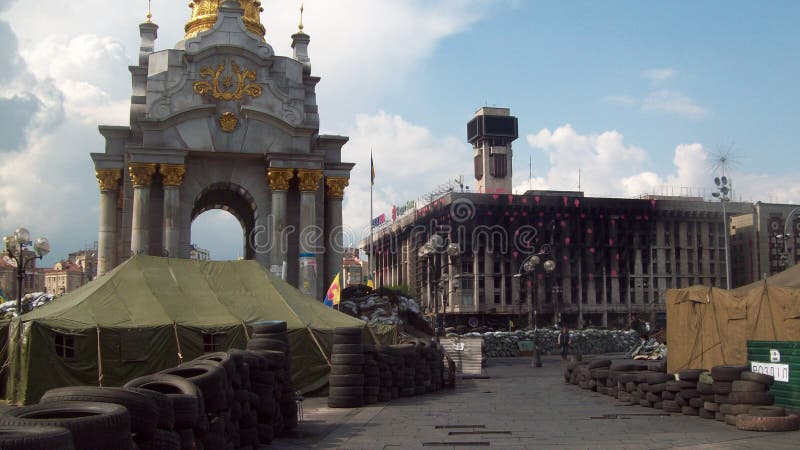 Kiev, center editorial photography. Image of maidan, metro - 40103367
