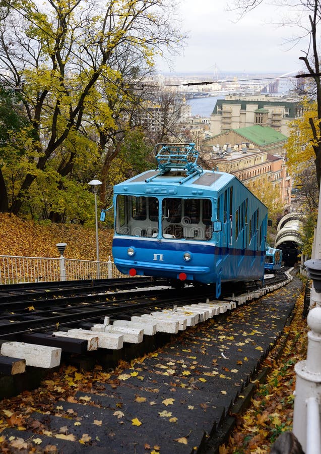 Kiev funicular railway stock image. Image of ukraine - 27515481