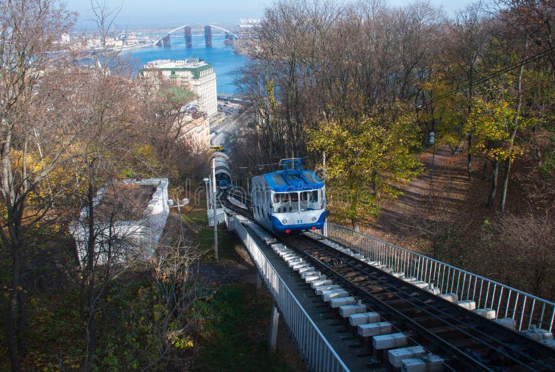 Kiev funicular, Ukraine stock photo. Image of railway - 67418774
