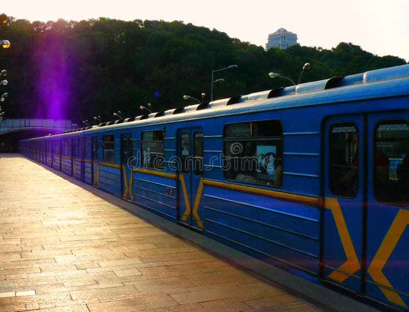 The Kiev Metro stock image. Image of public, colours - 76753059