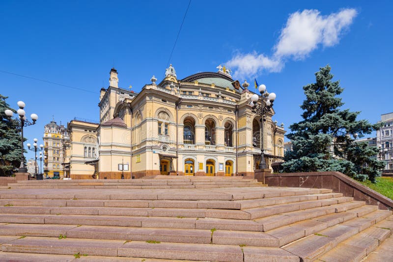 Kiev Opera House in Ukraine Stock Photo - Image of downtown, ancient ...