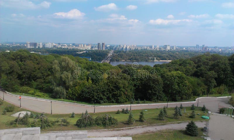 Kiev, Park of Glory! Beautiful Views of the City Stock Photo - Image of ...