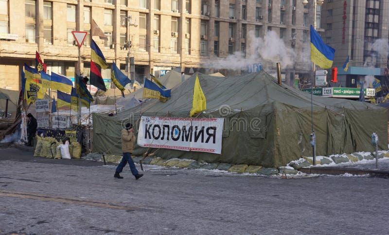 Kiev Protests 2014 editorial image. Image of democracy - 37477620