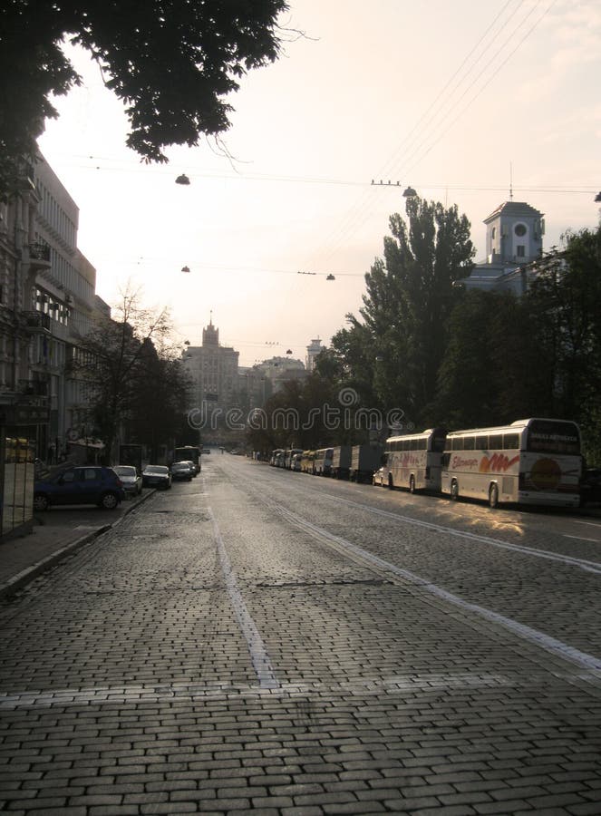Kiev streets editorial photography. Image of tranquility - 91410462