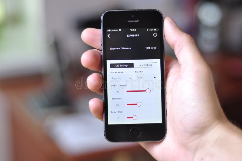 Kiev, Ukraine - July 8, 2019: Camera Red Open Mobile Application ...