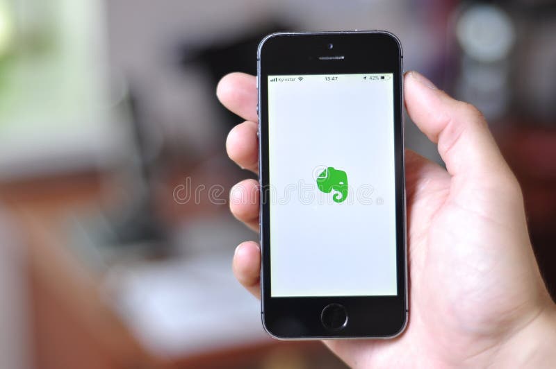 Kiev, Ukraine - July 8, 2019: Open Mobile Application Editorial ...