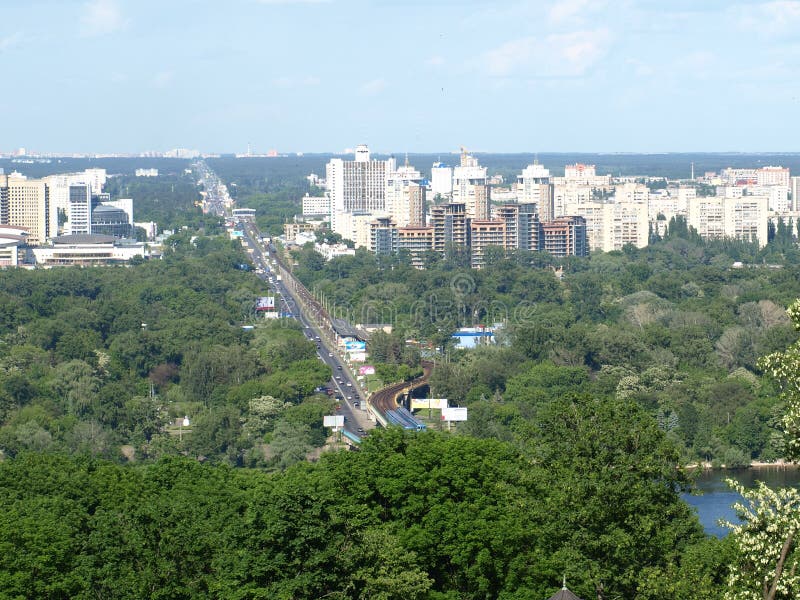 Kiev, Ukraine. stock image. Image of ukraine, trees, river - 78339723