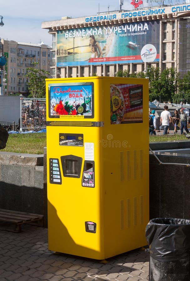 Kiev, Ukraine - May 27, 2013: Vending Machine for Soda Editorial Stock ...