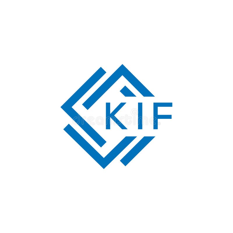 KIF Letter Logo Design on White Background. KIF Creative Circle Letter ...