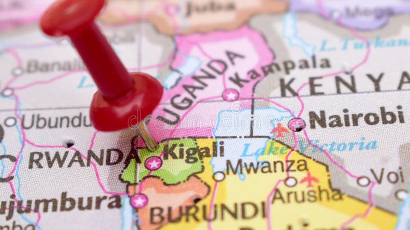 Kigali Push Pin Pointing Geographic Area on World Map Stock Footage ... Kigali Push Pin Pointing Geographic Area on World Map Stock Footage ...