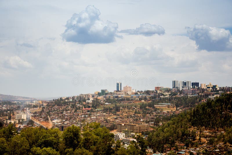 Kigali, Ruanda stockbild. Bild von afrika, hoch, stadt - 119806933