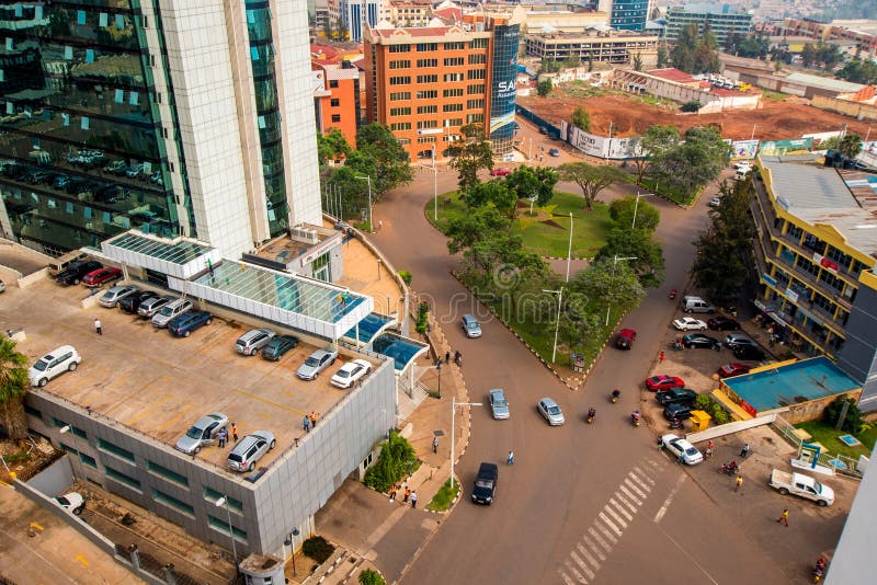 Kigali, Rwanda - September 21, 2018: a View Looking Down on the ...