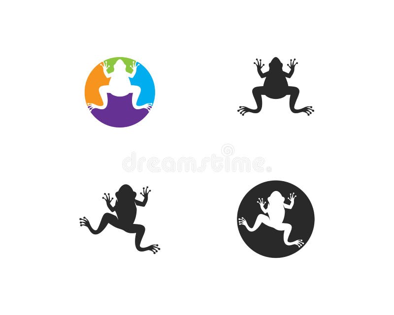 Kikker Logo Template vector illustratie. Illustration of beeldverhaal ...