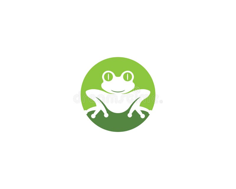 Kikker Logo Template vector illustratie. Illustration of beeldverhaal ...