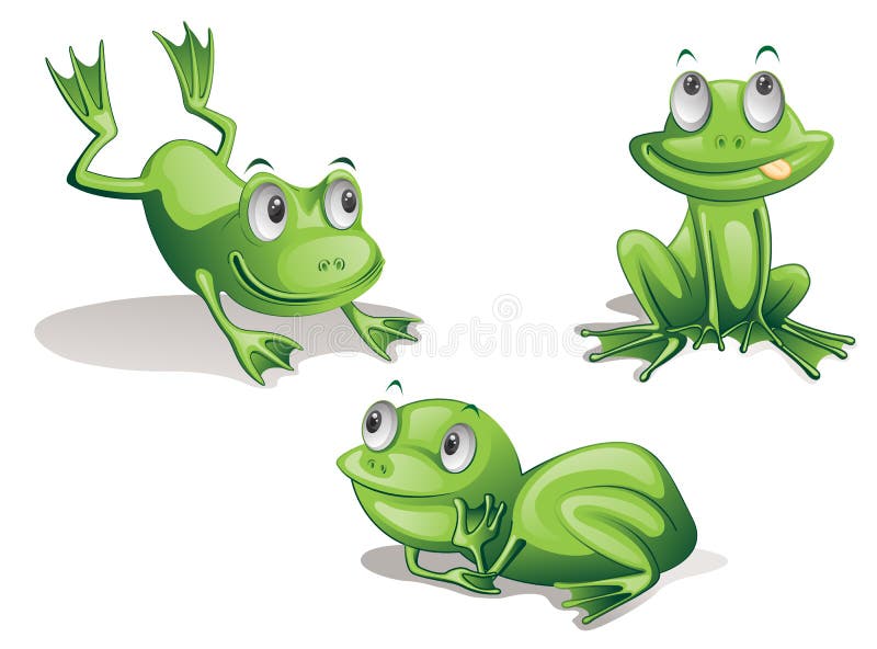 Kikkers vector illustratie. Illustration of achtergrond - 9707674