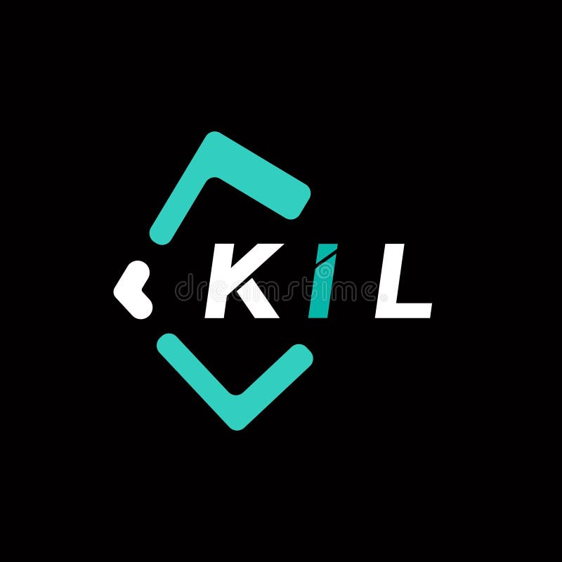 Kil Unique Vector Initials Alphabet Letter Logo Design Stock ...