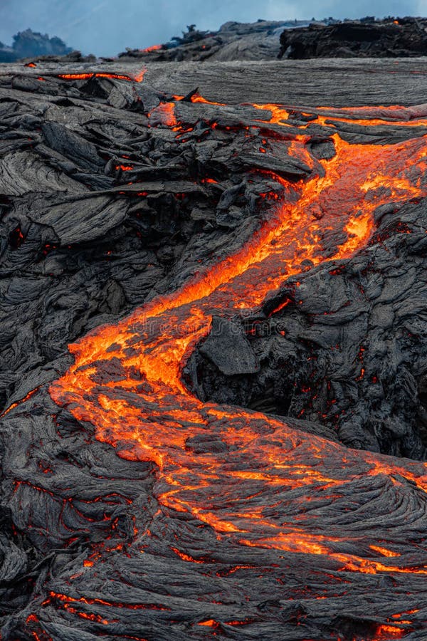 Kilauea Shield Volcano in Hawaii Stock Photo - Image of environment ...