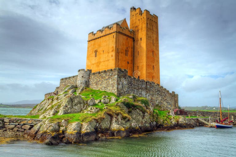 Kilcoe Castle on the Coast of Ireland Stock Image - Image of eire ...