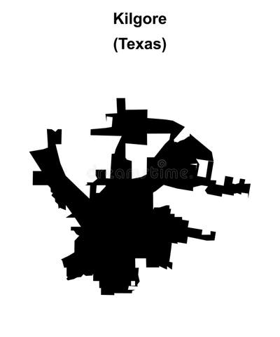 Kilgore Outline Map Stock Illustrations – 1 Kilgore Outline Map Stock ...