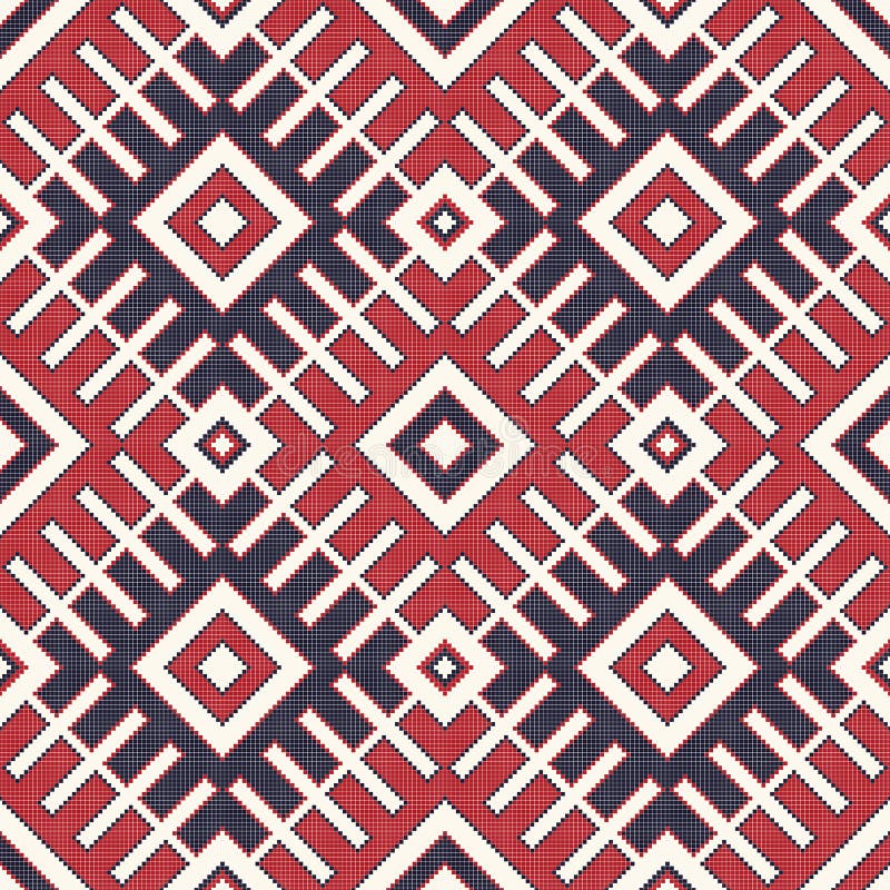 Kilim pattern 17 stock vector. Illustration of element - 264379716