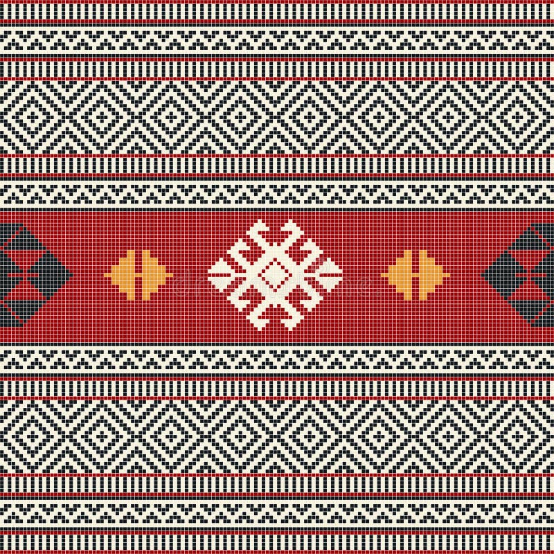 Kilim pattern 21 stock vector. Illustration of native - 264379729